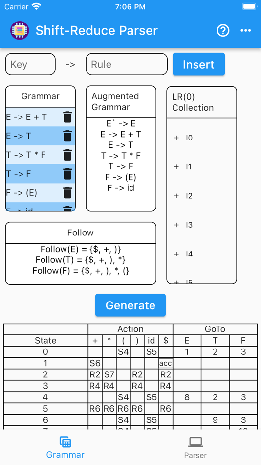 Shift Reduce Parser By Logan Reid IOS Apps AppAgg