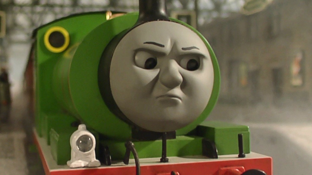 Thomas The Tank Engine Percy Angry