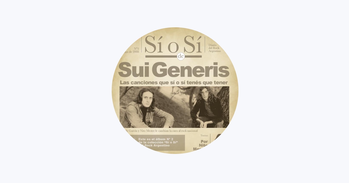 ‎Sui Generis en Apple Music