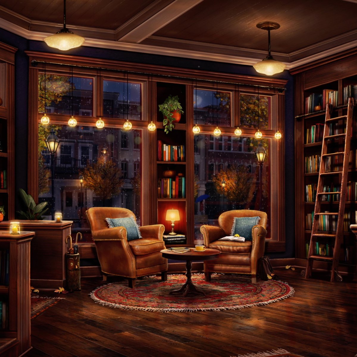 ‎Fall Coffee Shop Bookstore by Calmed by Nature on Apple Music