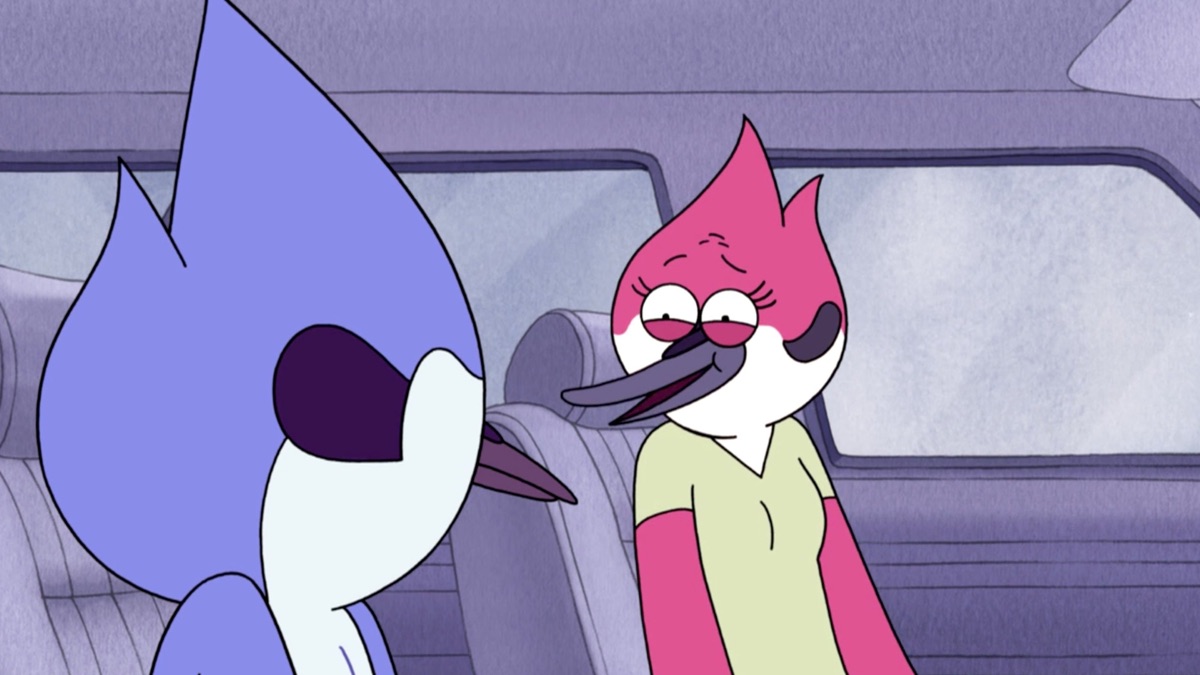 Regular Show Margaret And Mordecai Kiss