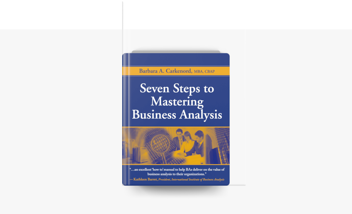 ‎seven Steps To Mastering Business Analysis On Apple Books