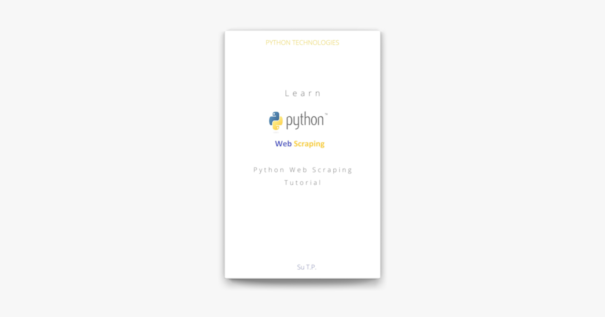 learn Python Web Scraping On Apple Books