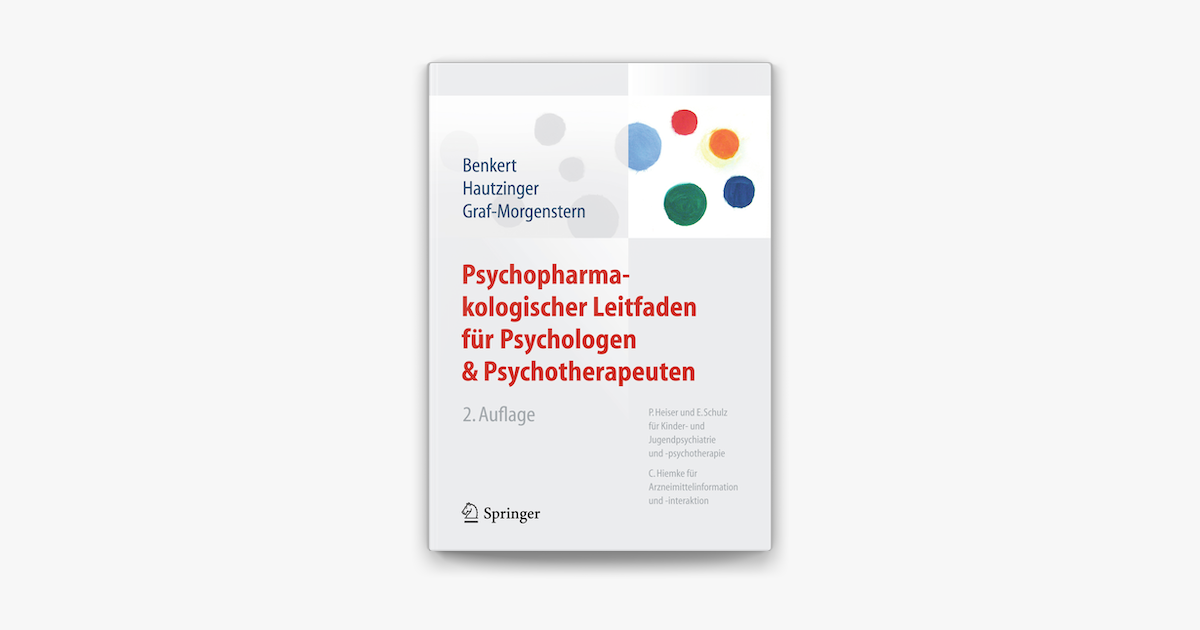 ‎Psychopharmakologischer Leitfaden für Psychologen und ...