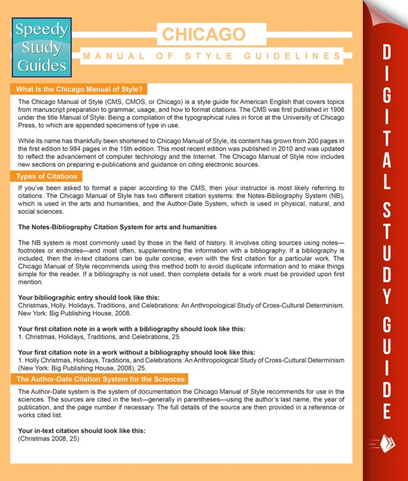  DOWNLOAD Chicago Manual Of Style Guidelines Speedy Study Guides By Speedy Publishing 