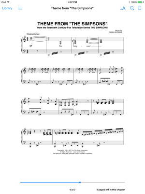 ‎Theme from The Simpsons Sheet Music on Apple Books