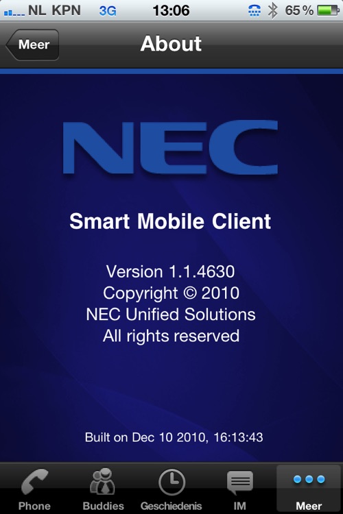 Smart Mobile Client by NEC Nederland B.V.