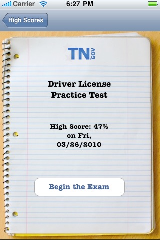 Tennessee Driver License Practice Test by NICUSA