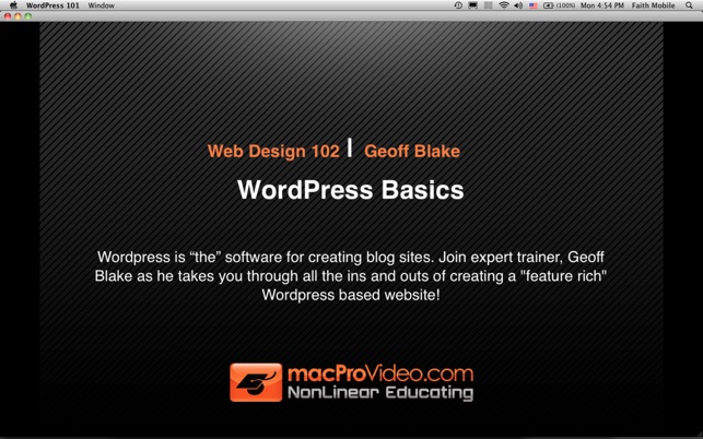 ‎Course For WordPress 101 on the Mac App Store