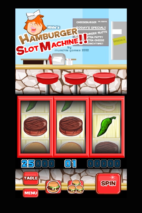 Hamburger Slot machine by Munchie Games