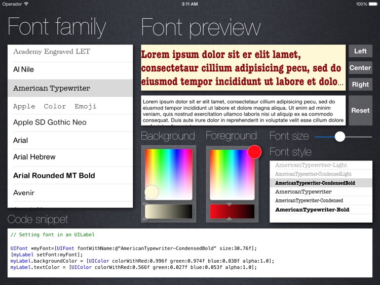 Fonter - Preview fonts for developers by Alvaro Maroto Conde