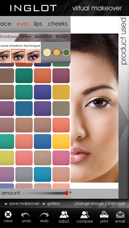 INGLOT Virtual Makeover by ModiFace