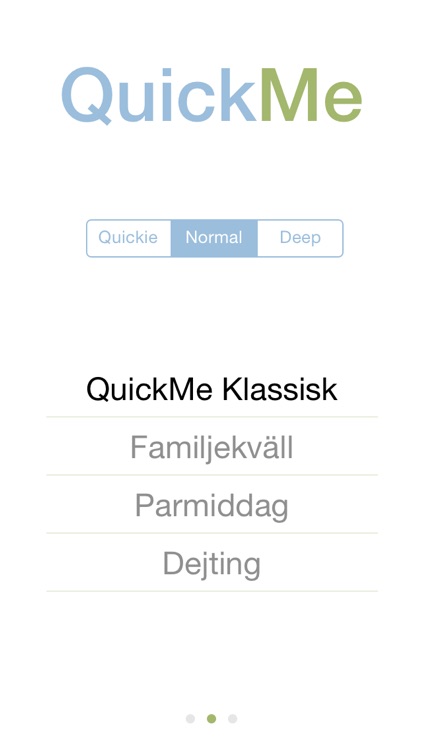 QuickMe by Mark Dixon & Frida Nilsson