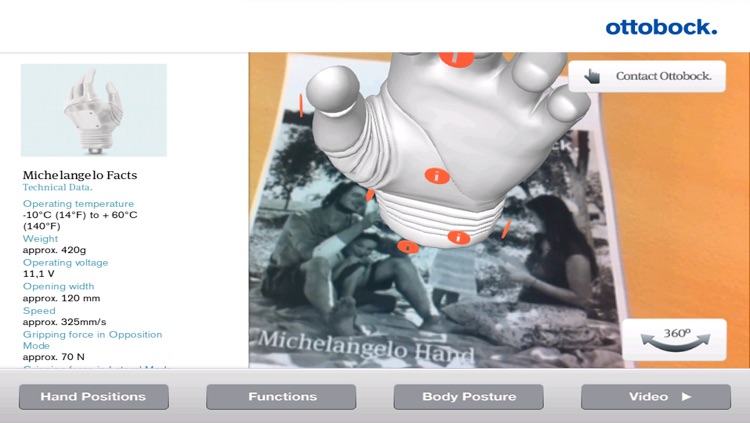 Michelangelo hand & axon wrist - Ottobock Augmented Reality for iPhone ...