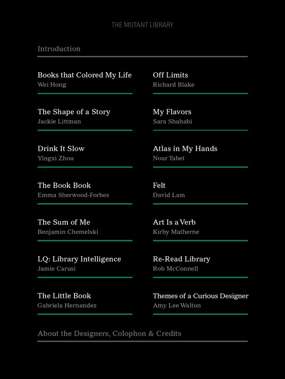 The Mutant Library by Joe Zeff Design