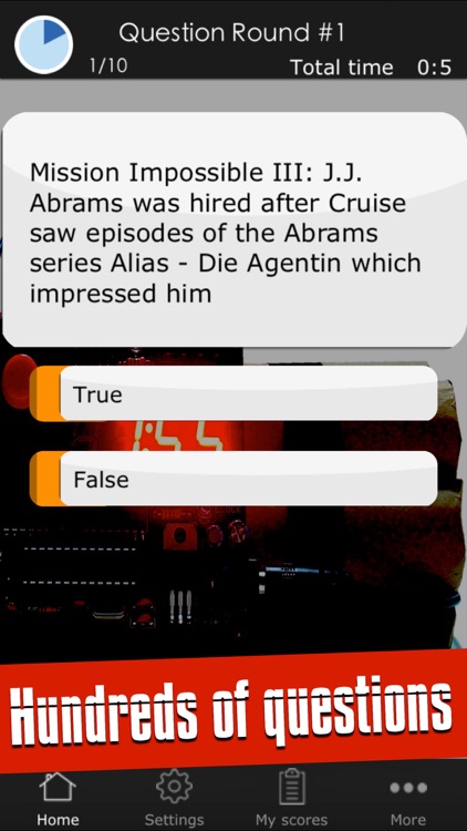 Quiz for Mission Impossible - True or False: Free Trivia Game App about ...