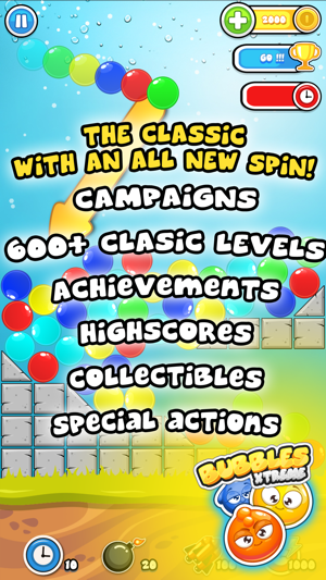 Bubbles Extreme - The incredible bubble shooter」をApp Storeで