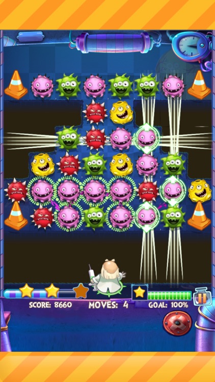 Crazy Doctor VS Weird Virus - A matching puzzle game by Xuehui Wu