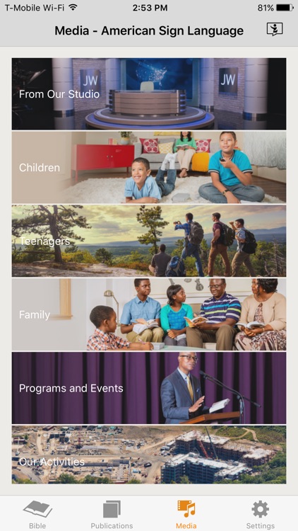 JW Library Sign Language by Jehovah's Witnesses