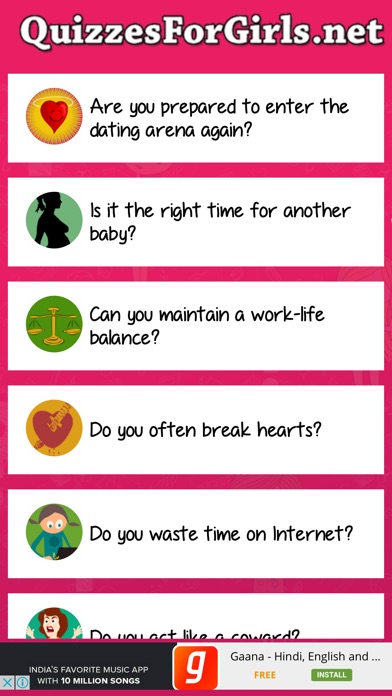 Quizzes For Girls - AppRecs
