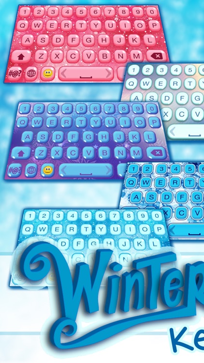 Winter Keyboards – Free Frozen and Snowy Design.s by Milica Vuksanovic