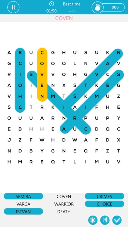 Vampire Word Search App for Underworld Blood Wars by Manuela Puder