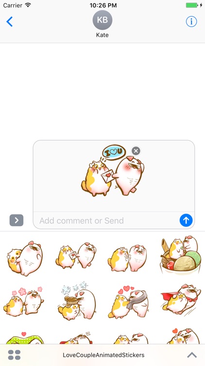 Love Couple Animated Stickers by Thiet Duong