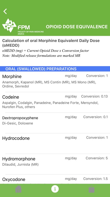 Opioid Calculator by ANZCA