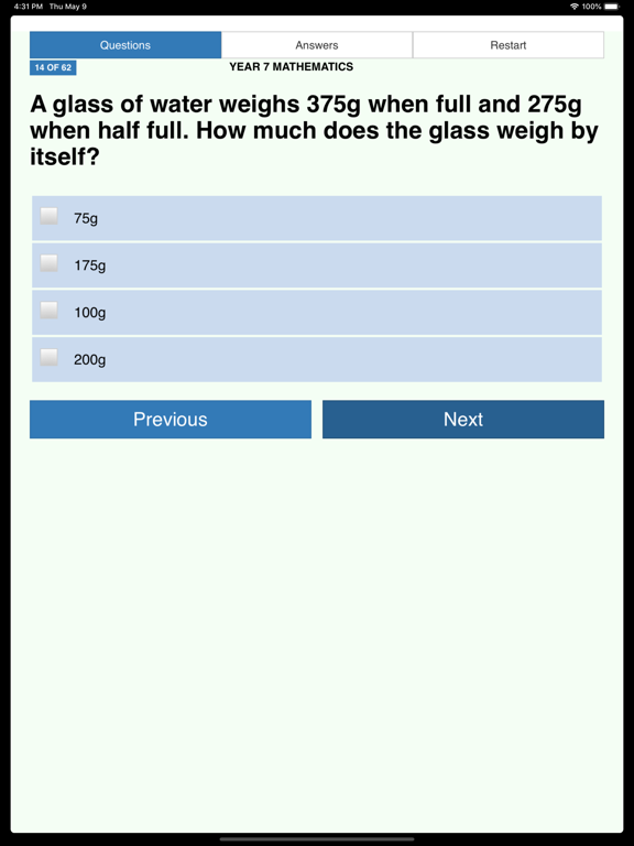 Télécharger Year 7 Maths NAPLAN pour iPhone / iPad sur l'App Store ... Télécharger Year 7 Maths NAPLAN pour iPhone / iPad sur l'App Store ...