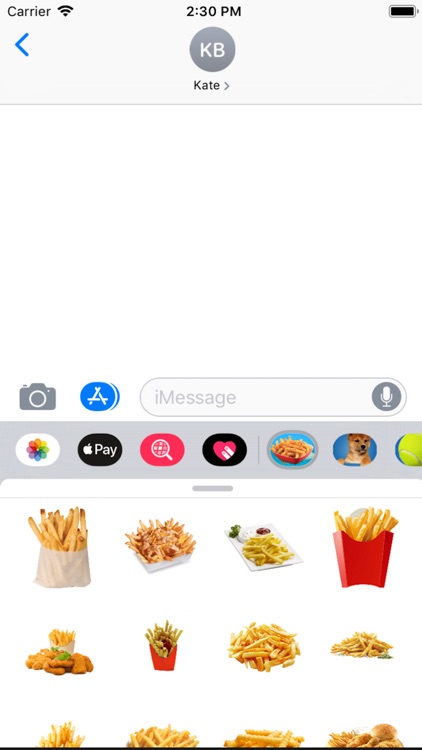 Fries-Emojis Stickers by Saban Arslantas