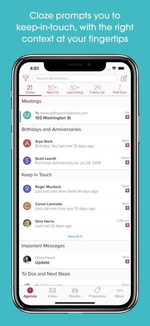 ‎Cloze Relationship Management on the App Store