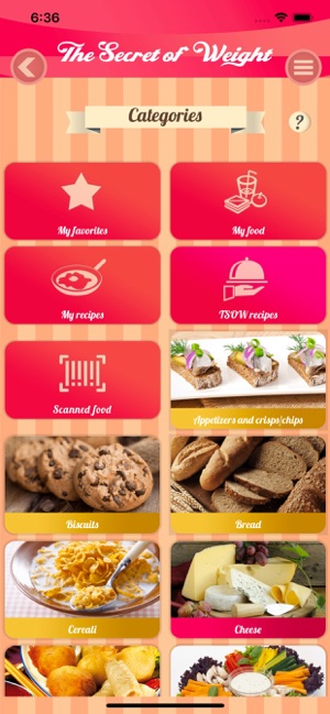 Download the Free App "The Secret of Weight" (TSOW)