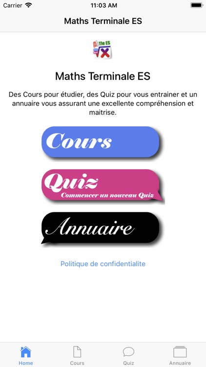 Maths Terminale ES by Patrick Foumtum