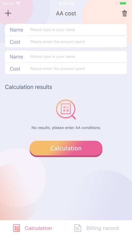 AA cost-Amount calculation by Lewis James