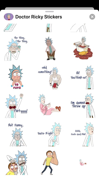 New Dr Ricky Funny Sticker by Ayoub Sebaaoui