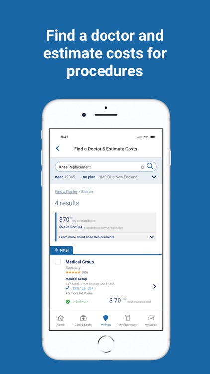 BCBSMA MyBlue Member App by Blue Cross Blue Shield of Massachusetts