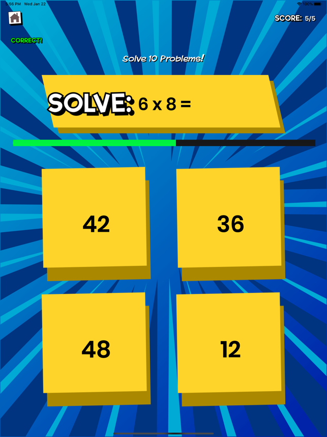 【iOS APP】POP! Math Cards 數學遊戲卡：乘法 – Dr.愛瘋 APP Navi