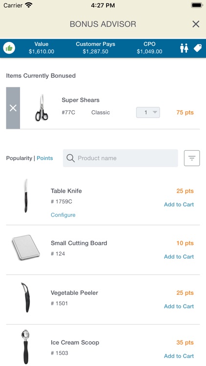 Cutco Orders by Vector Marketing Corporation