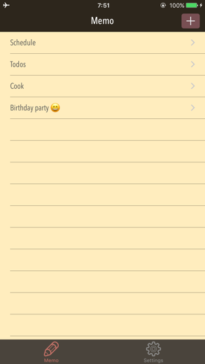 Simple My Notepad LOCK MEMO for iPhone - APP DOWNLOAD