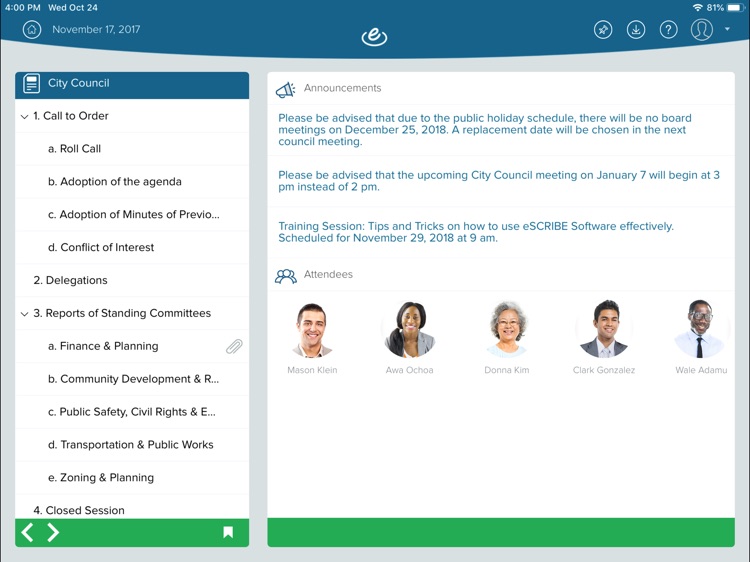 eSCRIBE Meetings Standard by eSCRIBE Software Ltd.