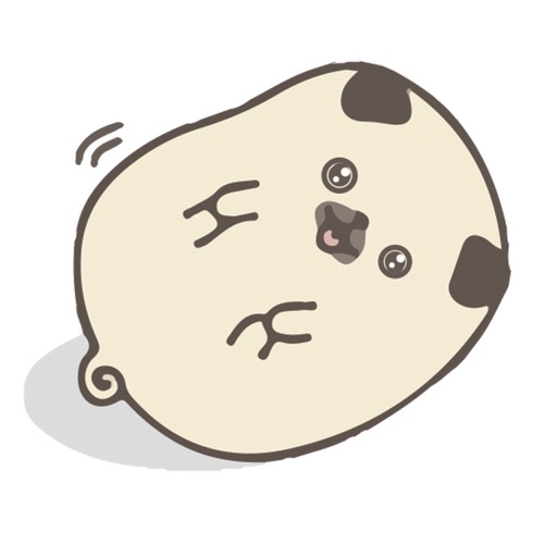 Puffy Pug Emoji & Sticker by chrisna fiddin