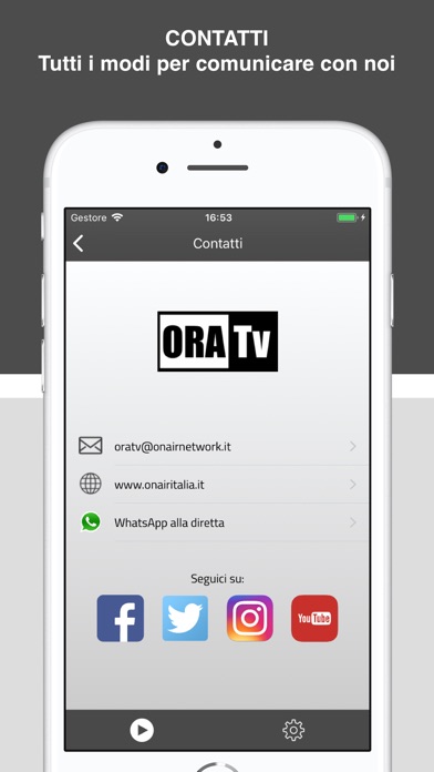 ORA Tv for iPhone - APP DOWNLOAD