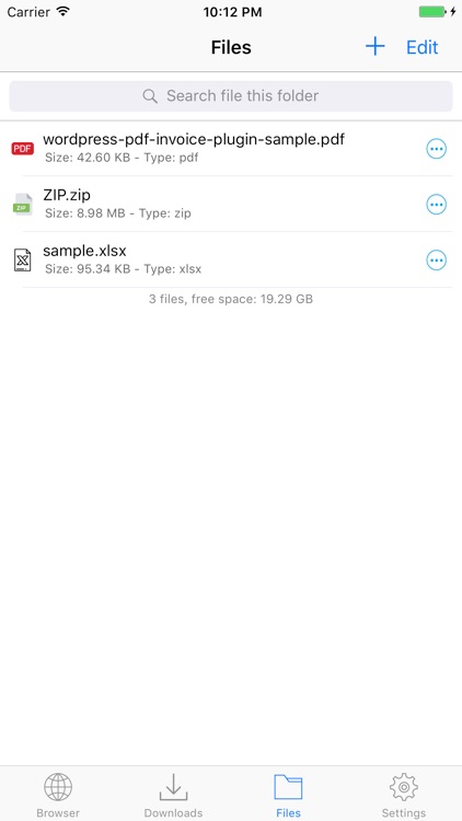 File Manager, Browser for Offline Documents by Thanh Nguyen