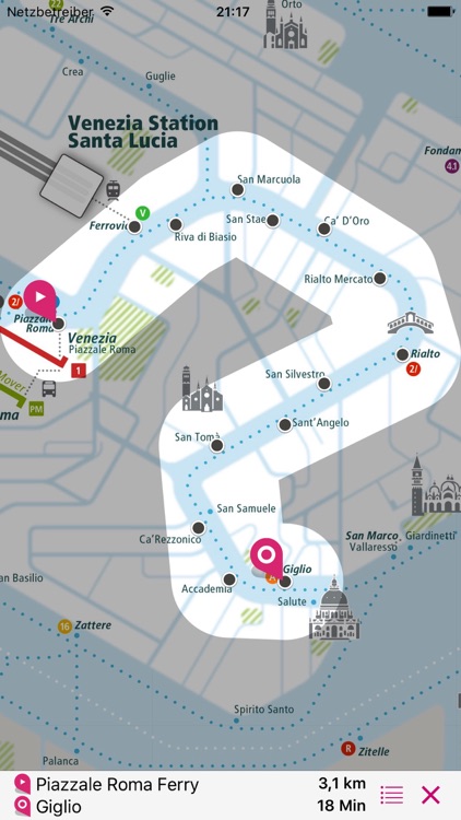 Venice Rail Map by Urban-Map