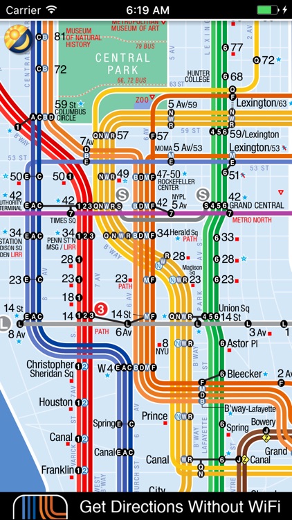 NYC Subway KICKMap Lite by KICK Design Inc