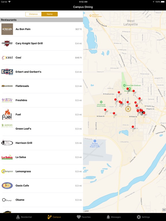 Purdue Mobile Menus - AppRecs