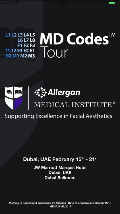MD CODES Tour Allergan DUBAI by Guidebook Inc