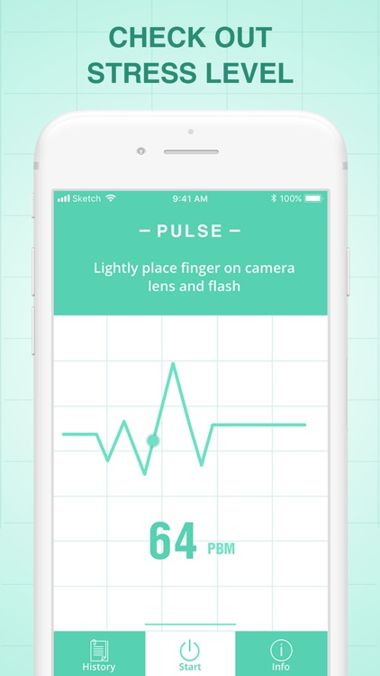 Measure your heart rate by Kostina Natalya