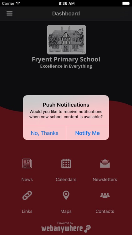 Fryent Primary School by Webanywhere Ltd