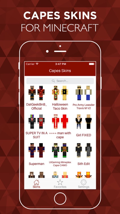 PE Cape Skins Lite for Minecraft Pocket Edition by Alpaben Vachhani